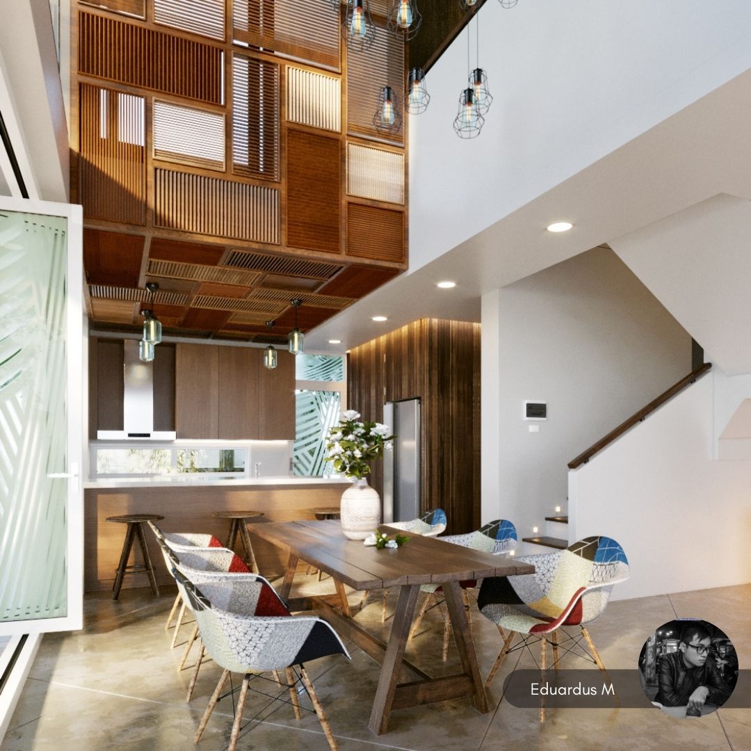 14 Step Interior Render using Sketchup Enscape