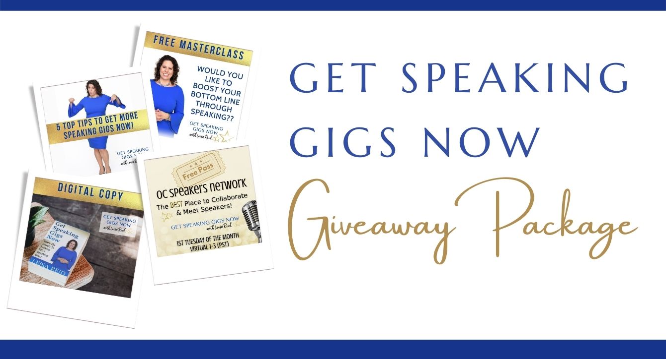 Get Speaking Gigs Now Giveaway Package