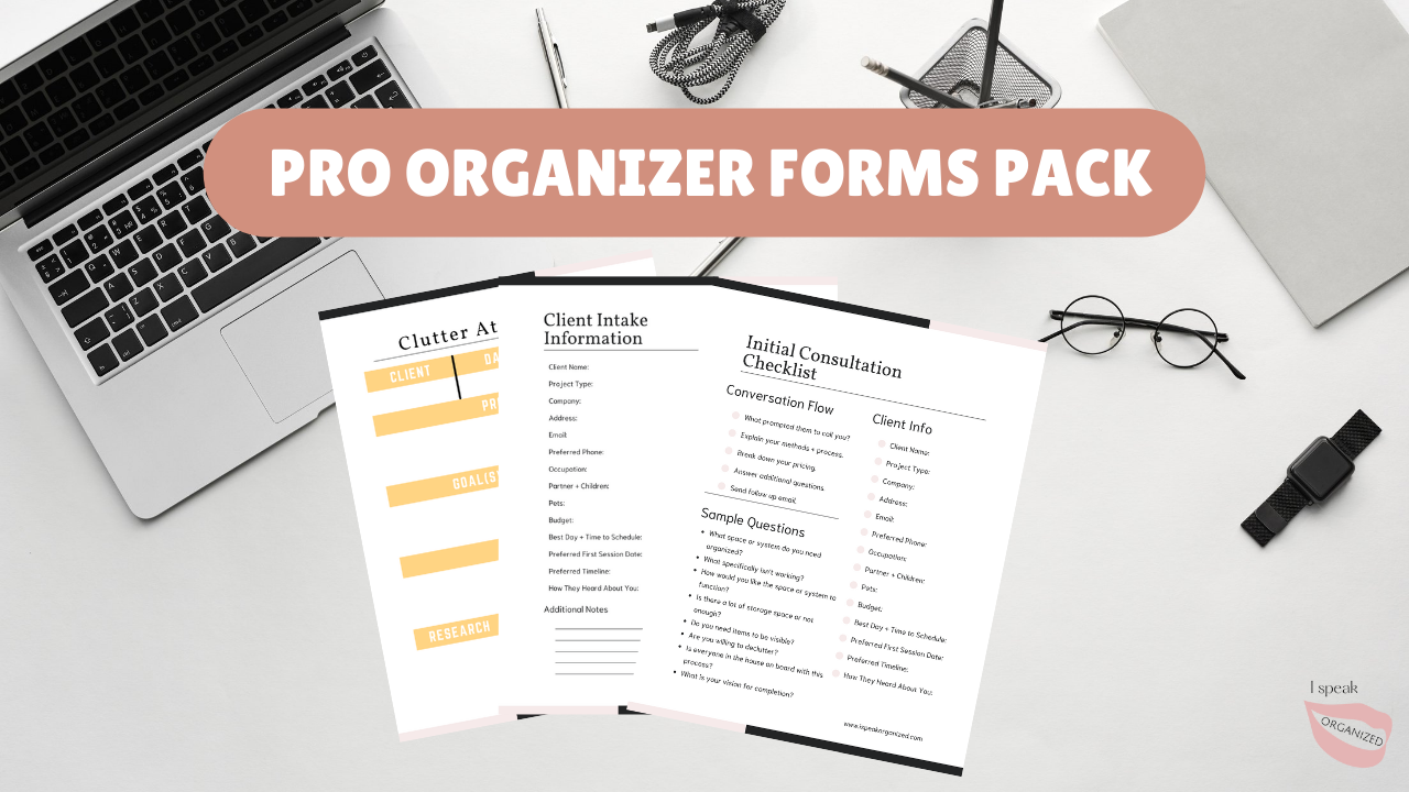 Pro Organizer Forms Pack